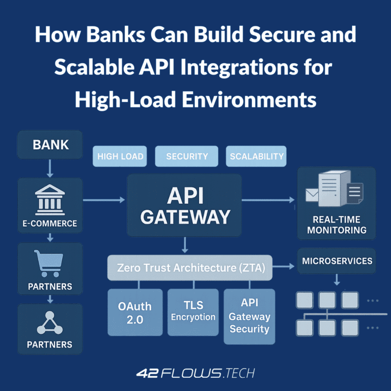 How Banks Can Build Secure and Scalable API Integrations for High-Load Environments | 42FLOWS.TECH